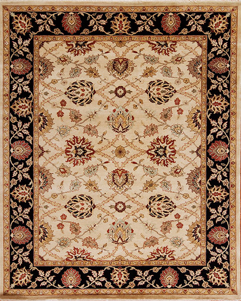 Mahal - M-244, Camel/Black - Samad Rugs
