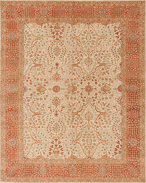 Traditional One Of A Kind - 115387 FN.TBRT-3 IVORY TERRACOTTA - Samad Rugs