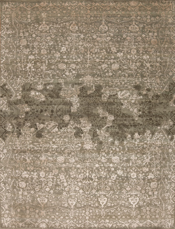 Amour Wool & Silk - 148560 Emotion, Green - Samad Rugs