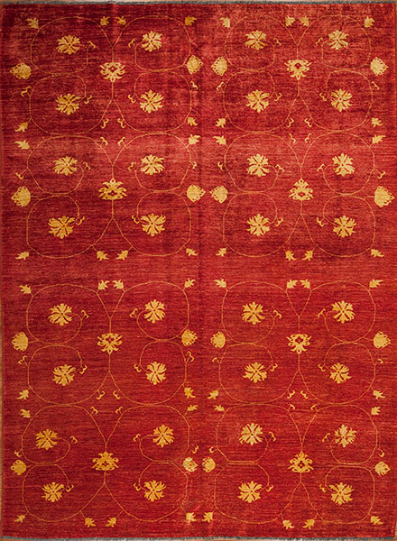 Traditional One Of A Kind - 152368 Peshawar 10161, Red - Samad Rugs