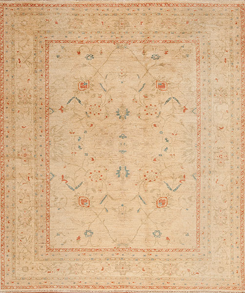 Traditional One Of A Kind - 152375 Peshawar 10244, Beige - Samad Rugs